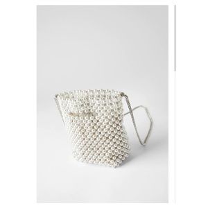 Zara | Bags | Zara Pearl Bead Mini Bucket Bag | Poshmark